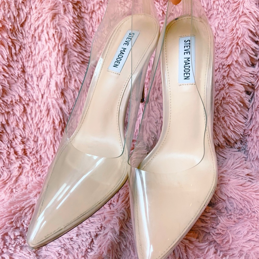 Steve Madden Vegas Clear Pumps - Gem